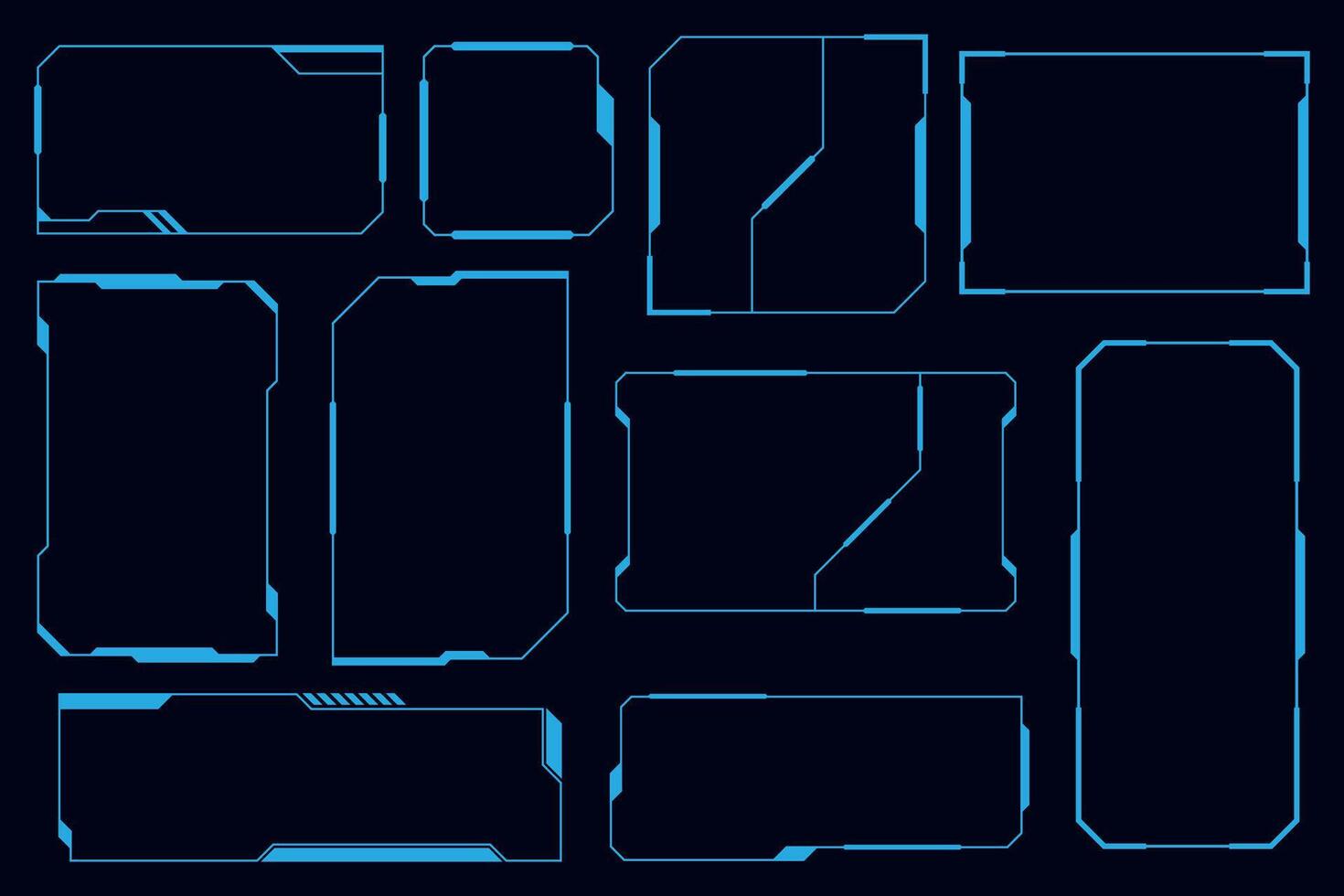 Technology futuristic interface frame panel design element. 44857146 ...