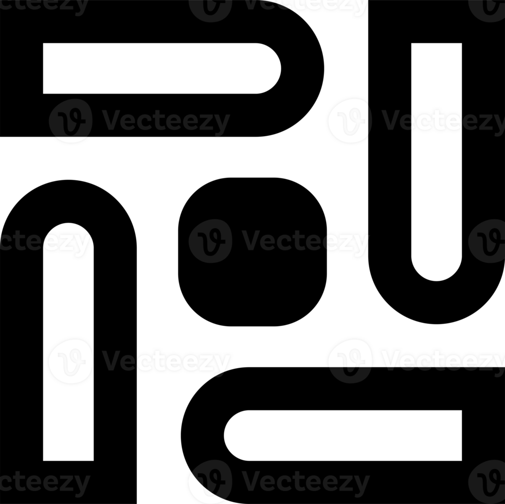 Abstract Geometric Pattern Monochrome Design Element 44863351 Png