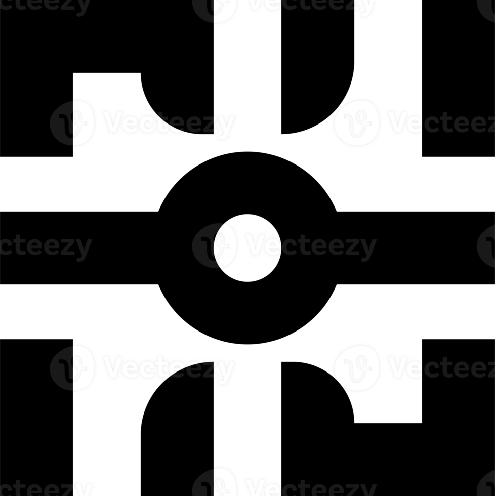 Abstract Geometric Pattern Monochrome Design Element 44863364 Png