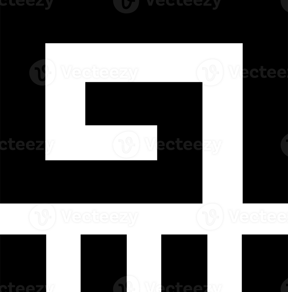 Abstract Geometric Pattern Monochrome Design Element 44863367 Png