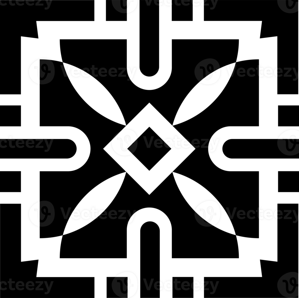 Abstract Geometric Pattern Monochrome Design Element 44863371 Png