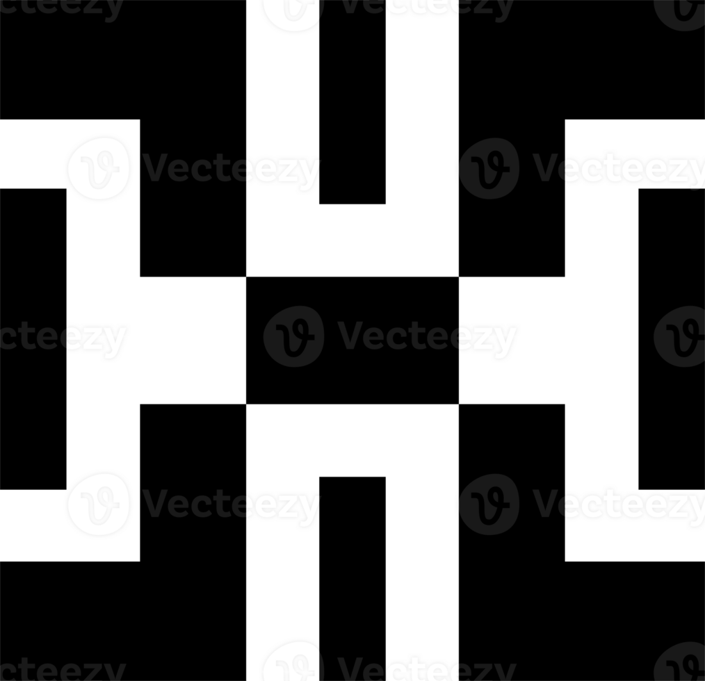 Abstract Geometric Pattern Monochrome Design Element 44863372 Png