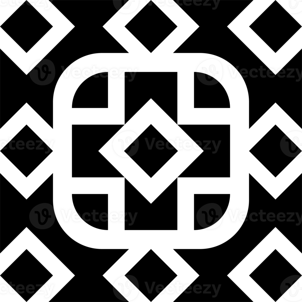 Abstract Geometric Pattern Monochrome Design Element 44863390 Png