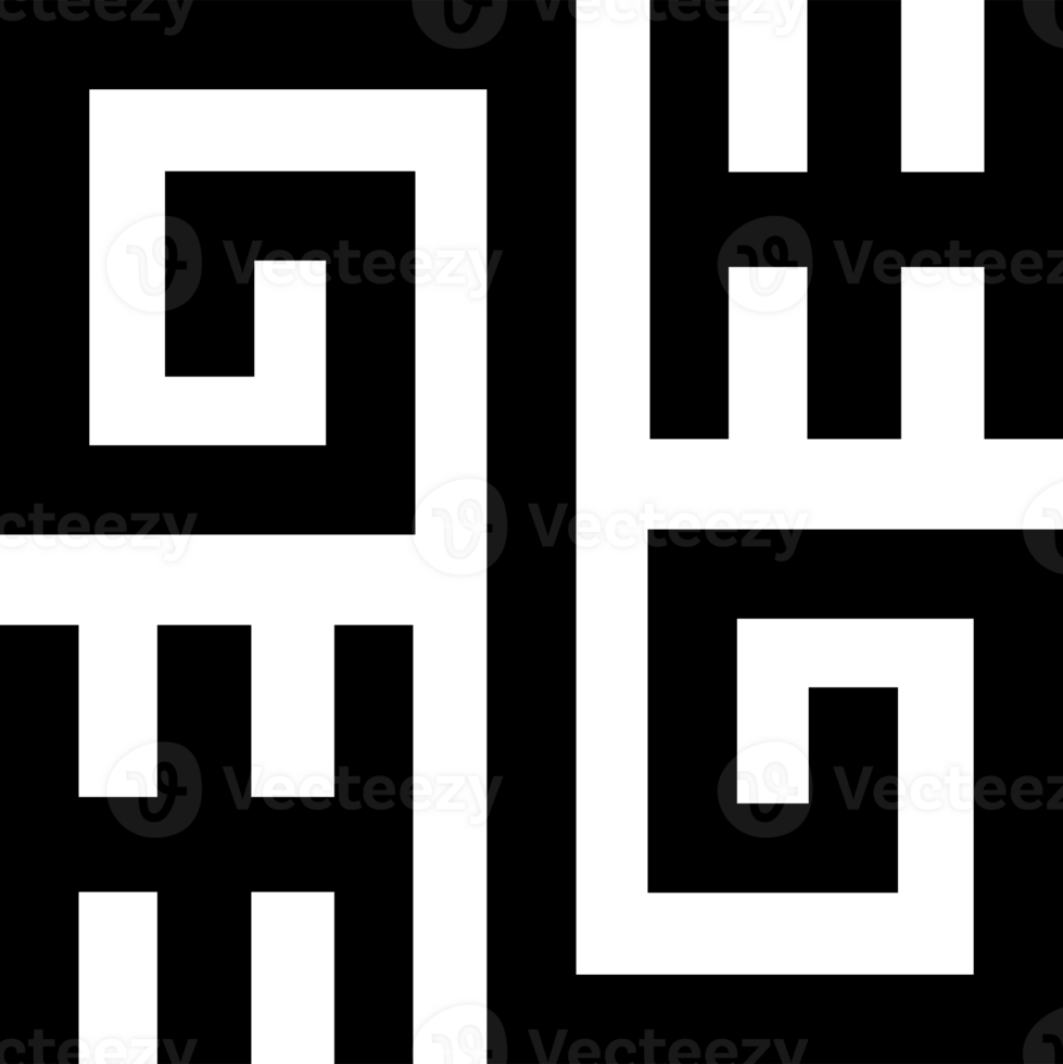 Abstract Geometric Pattern Monochrome Design Element 44863409 Png