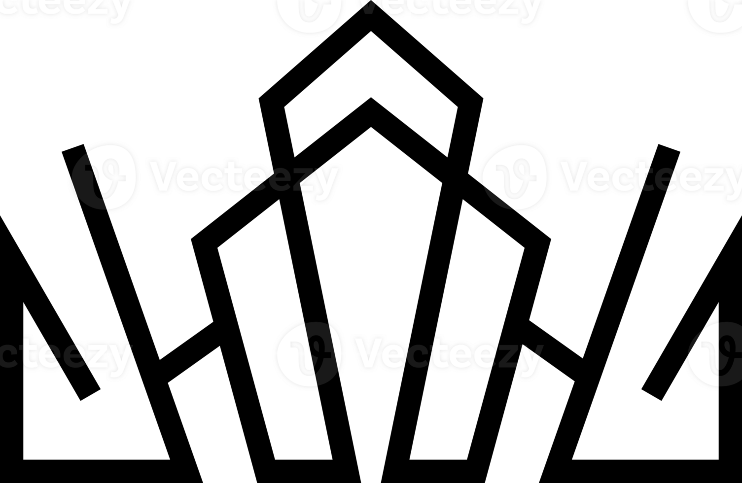 Abstract Art Deco Design Element Linear Decorative Vintage Design Element 44864604 Png