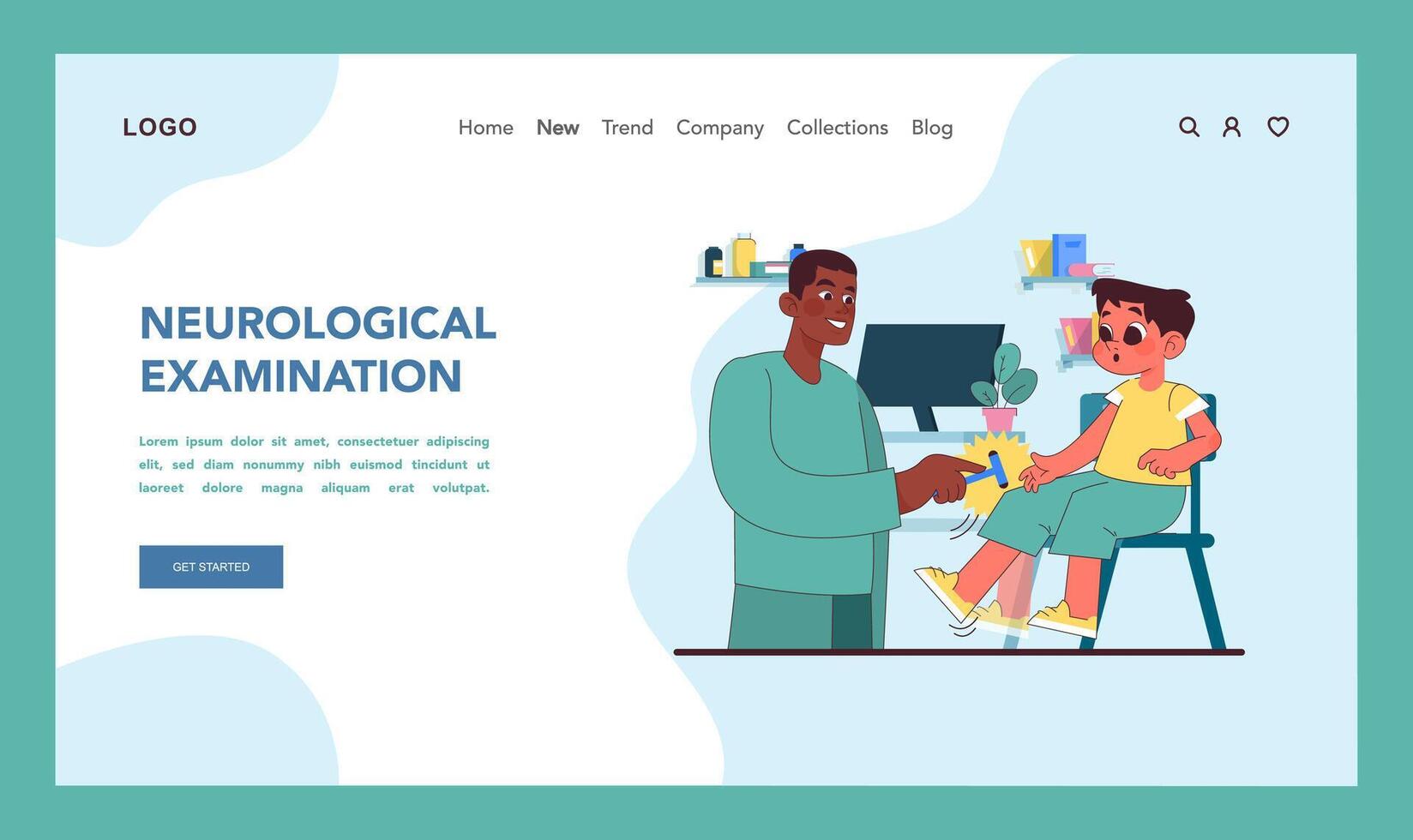 Attentive neurological exam. illustration 44865462 Vector Art at Vecteezy