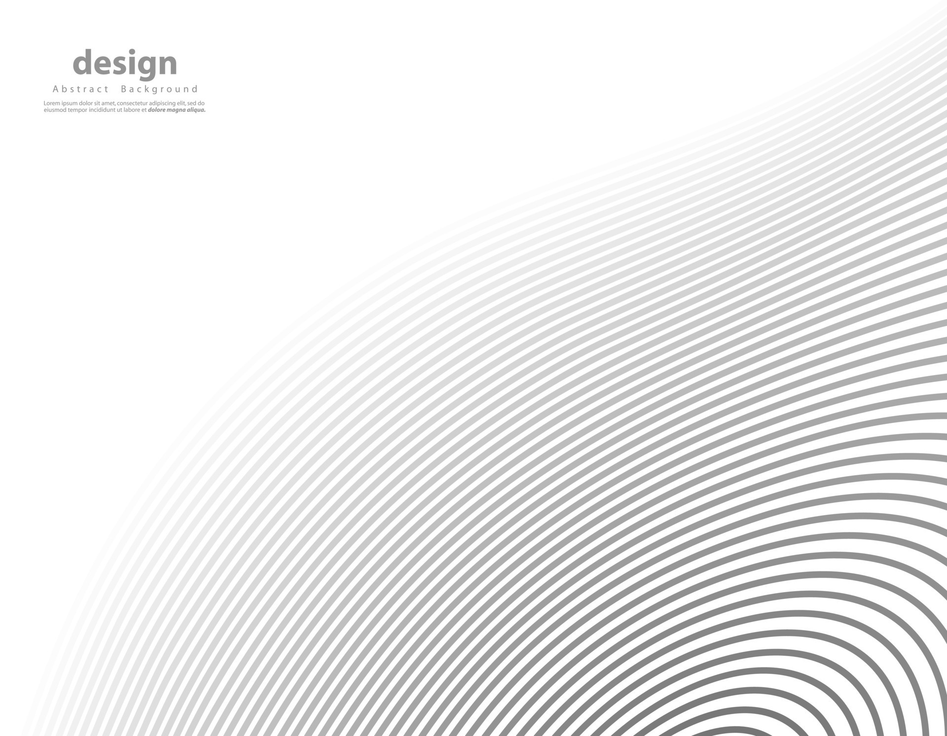 Abstract Circle Halftone Black Background Gradient Retro Line Pattern Design Monochrome