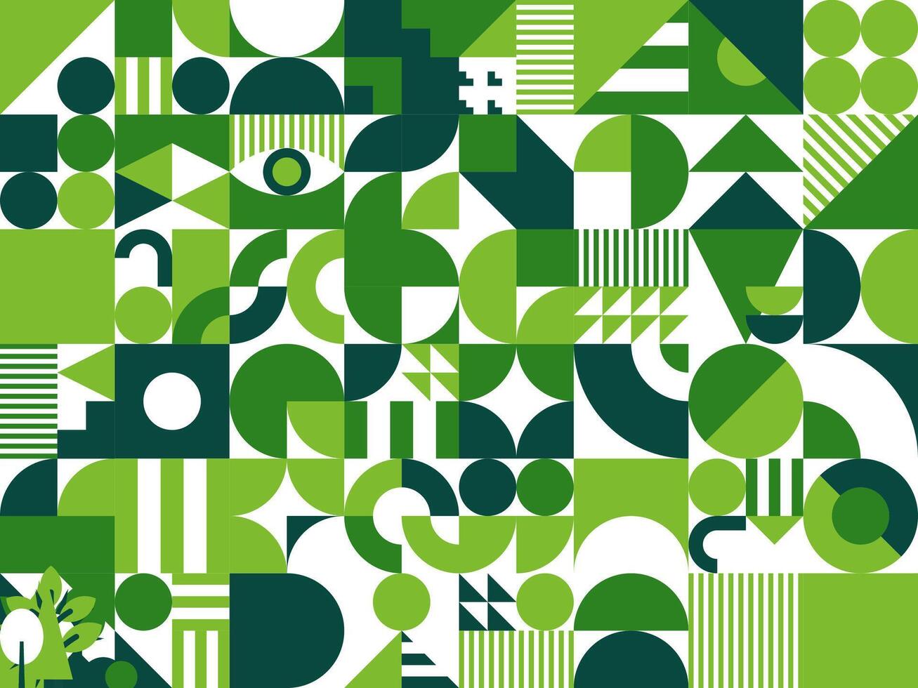 Fresh green abstract modern geometric pattern 44867225 Vector Art at ...
