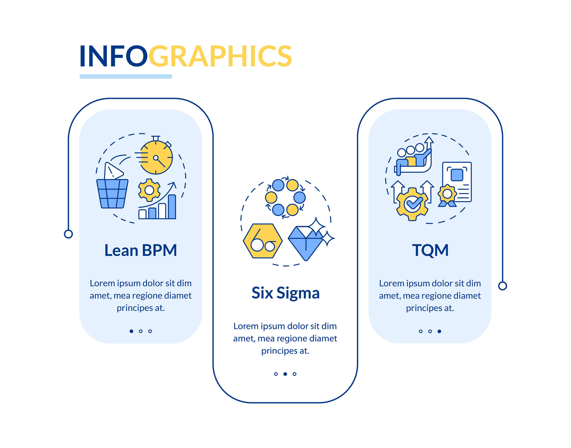 Business Processes Organization Rectangle Infographic Template Data Visualization With 3 Steps