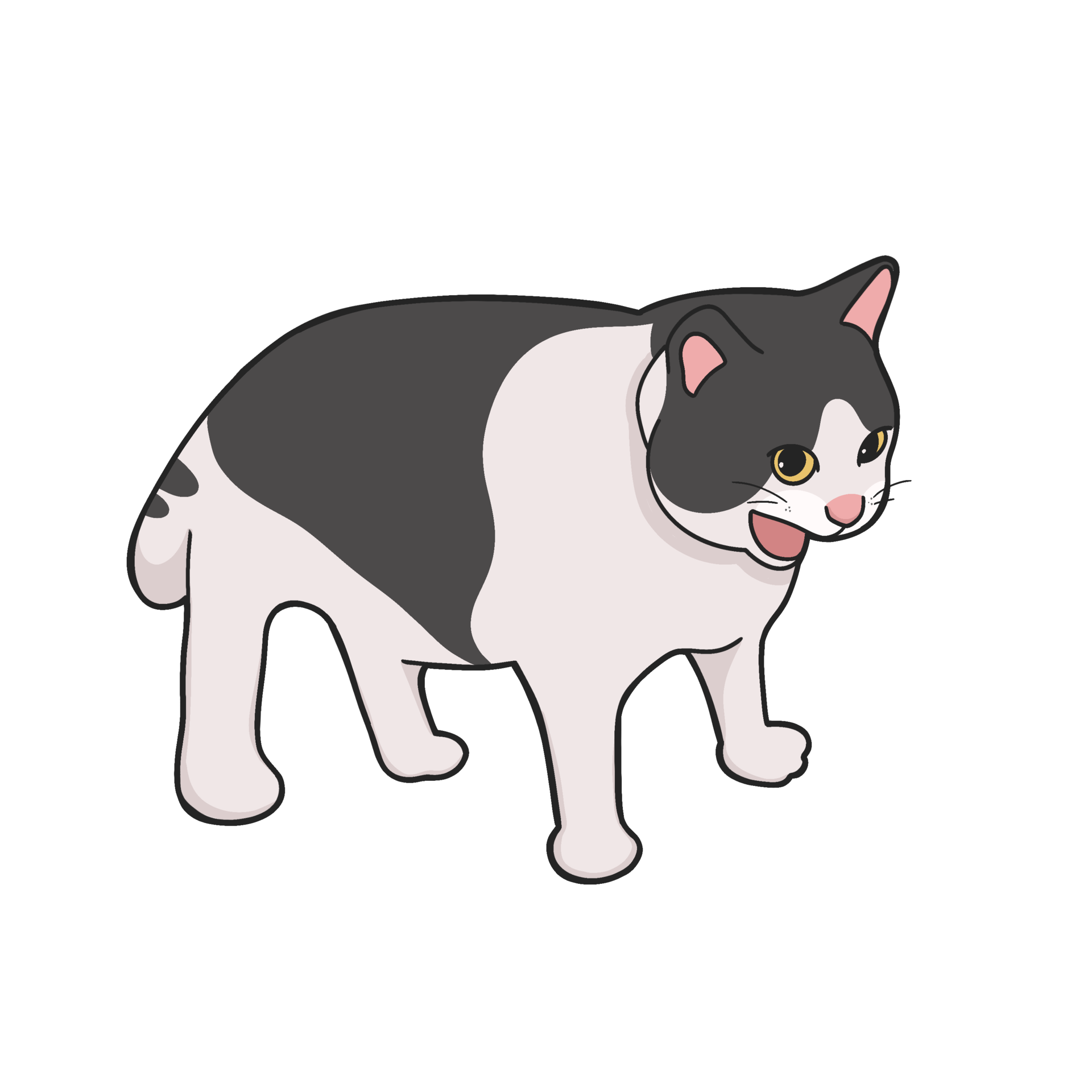Scream Cat Meme Sticker Tshirt Illustration 44876733 Png
