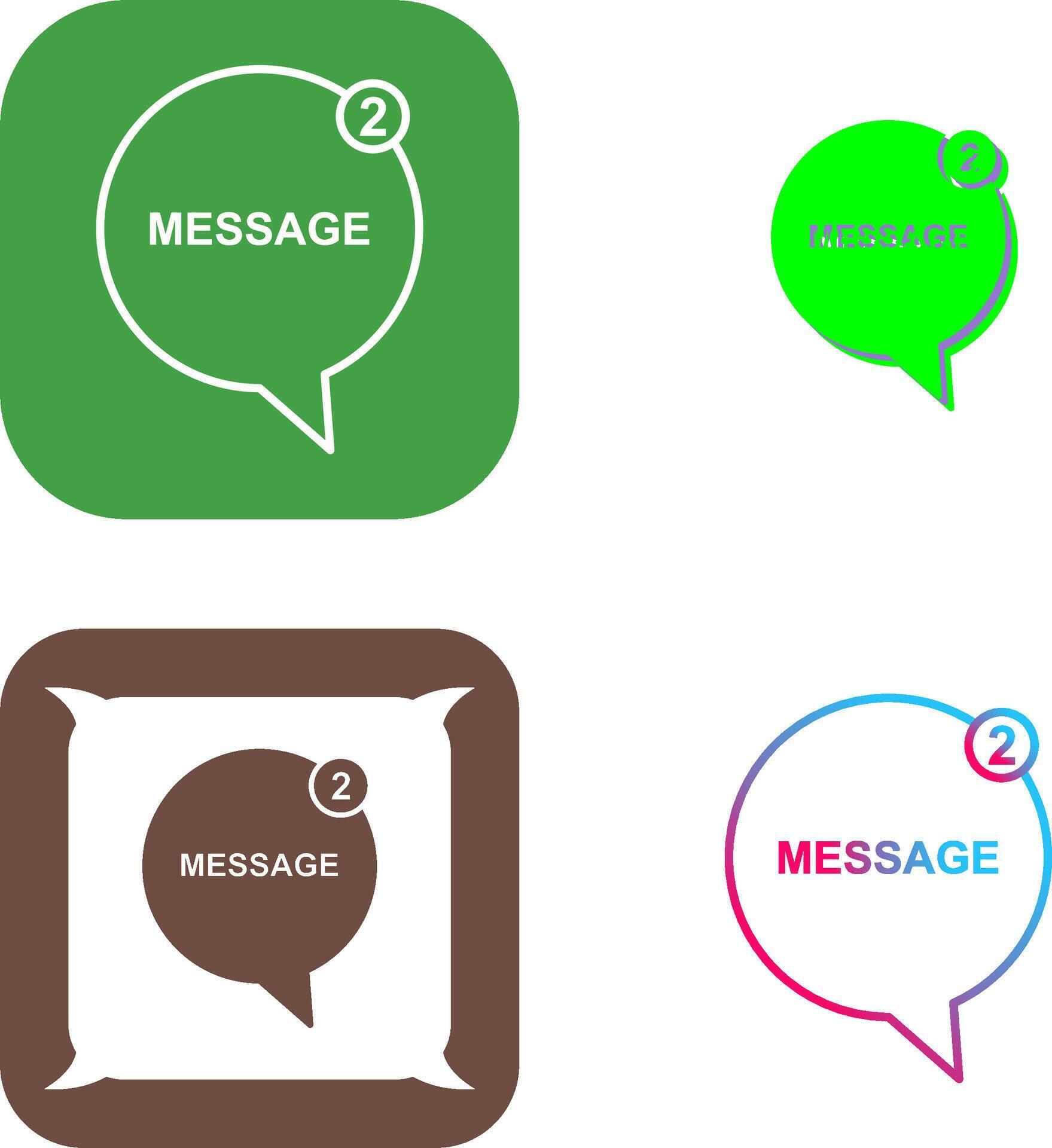 Message Bubbles Icon Design 44887358 Vector Art at Vecteezy