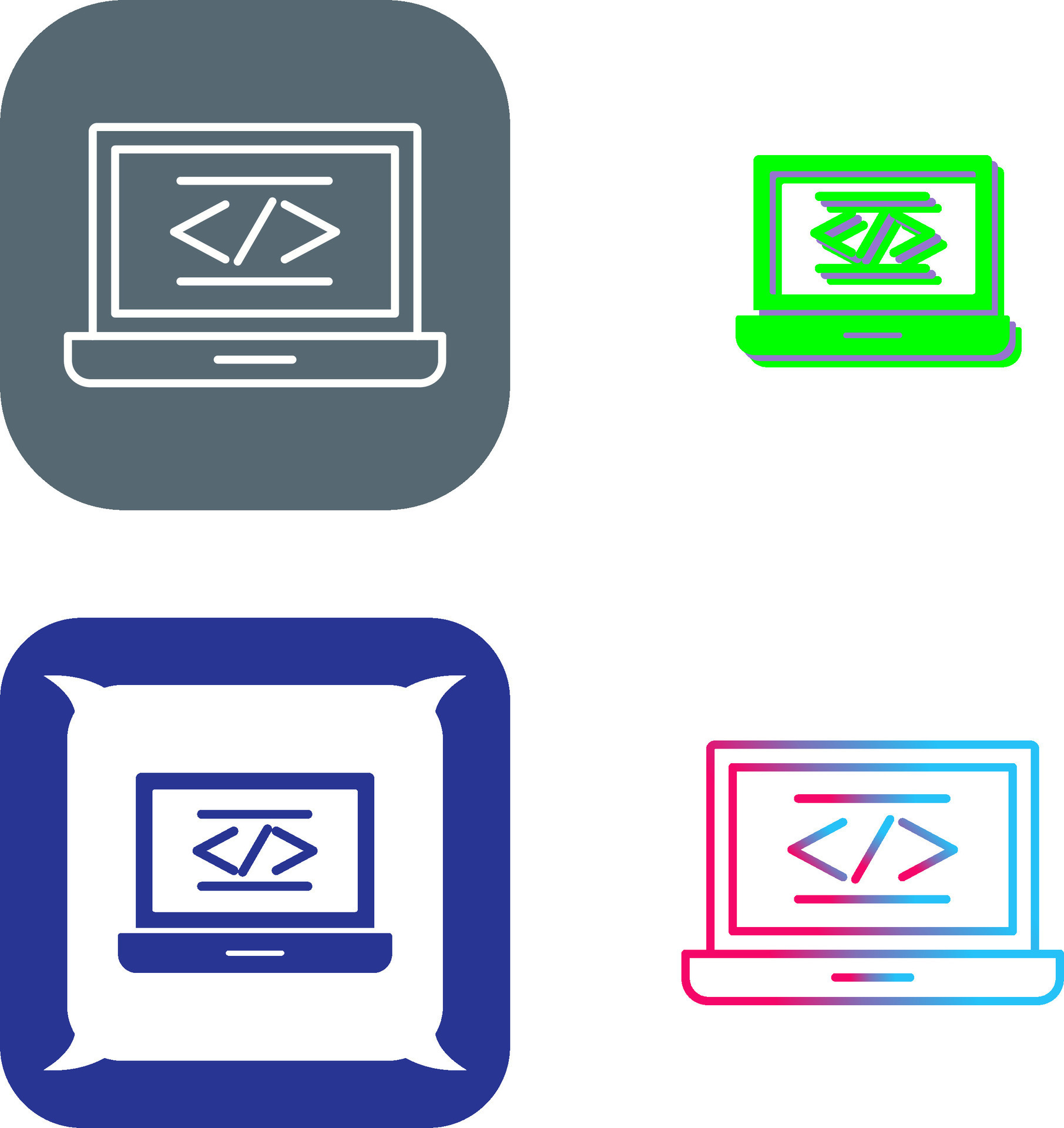 Coding Icon Design 44888792 Vector Art at Vecteezy