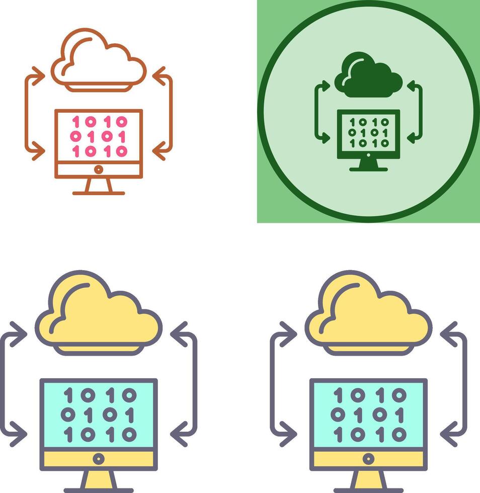 Cloud Coding Icon Design 44889550 Vector Art at Vecteezy