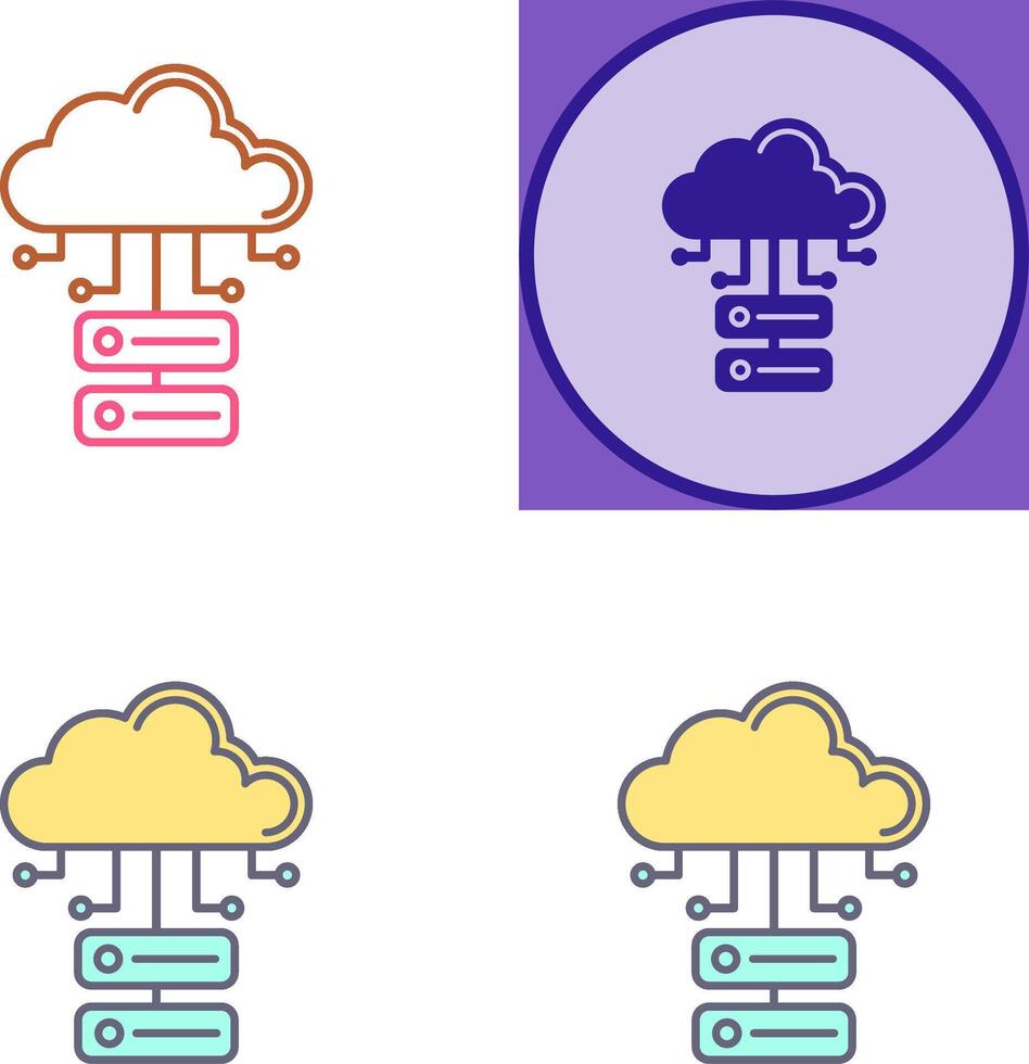 Cloud Database Icon Design 44890467 Vector Art at Vecteezy