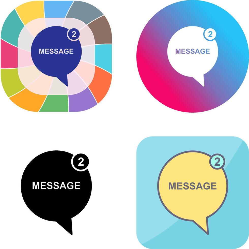 Message Bubbles Icon Design 44894453 Vector Art at Vecteezy