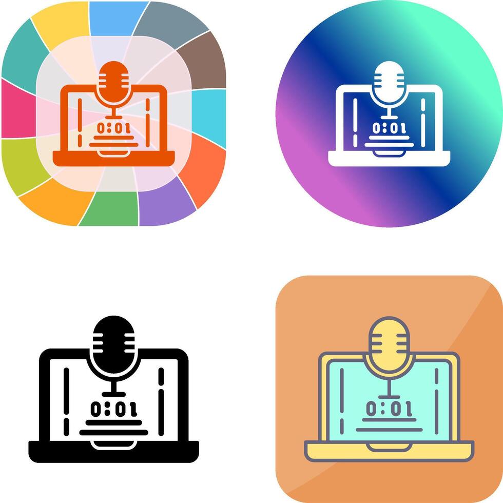 Voice Recorder Icon Design 44897603 Vector Art at Vecteezy