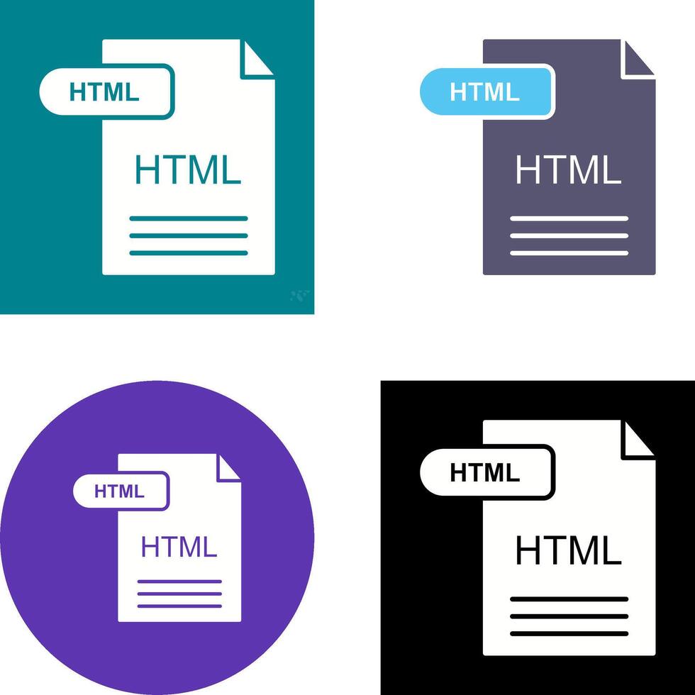 html icono diseño 44898749 Vector en Vecteezy