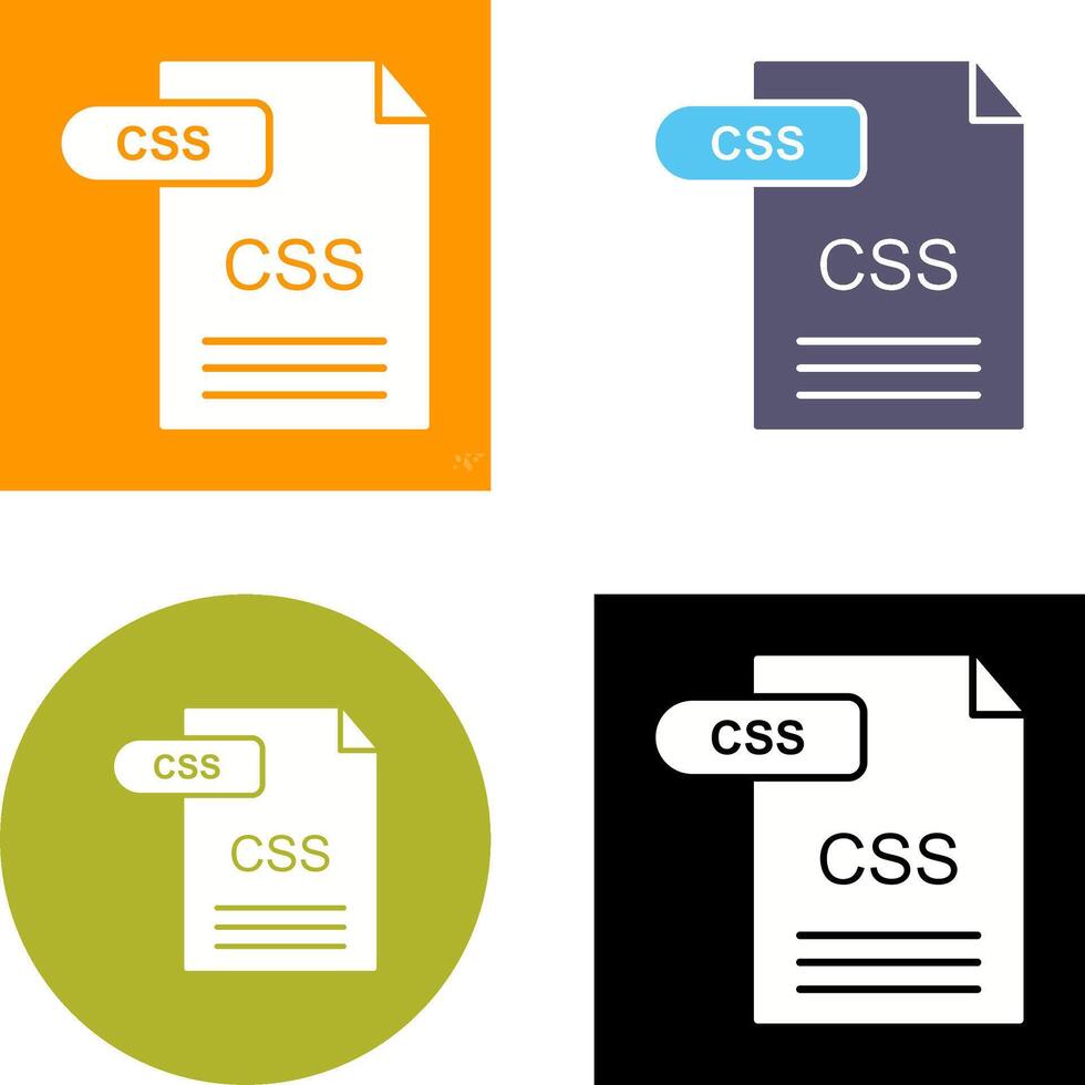 CSS Icon Design 44899069 Vector Art at Vecteezy