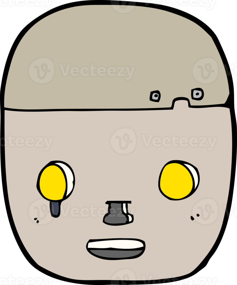 Cartoon Robot Head 44913422 Png