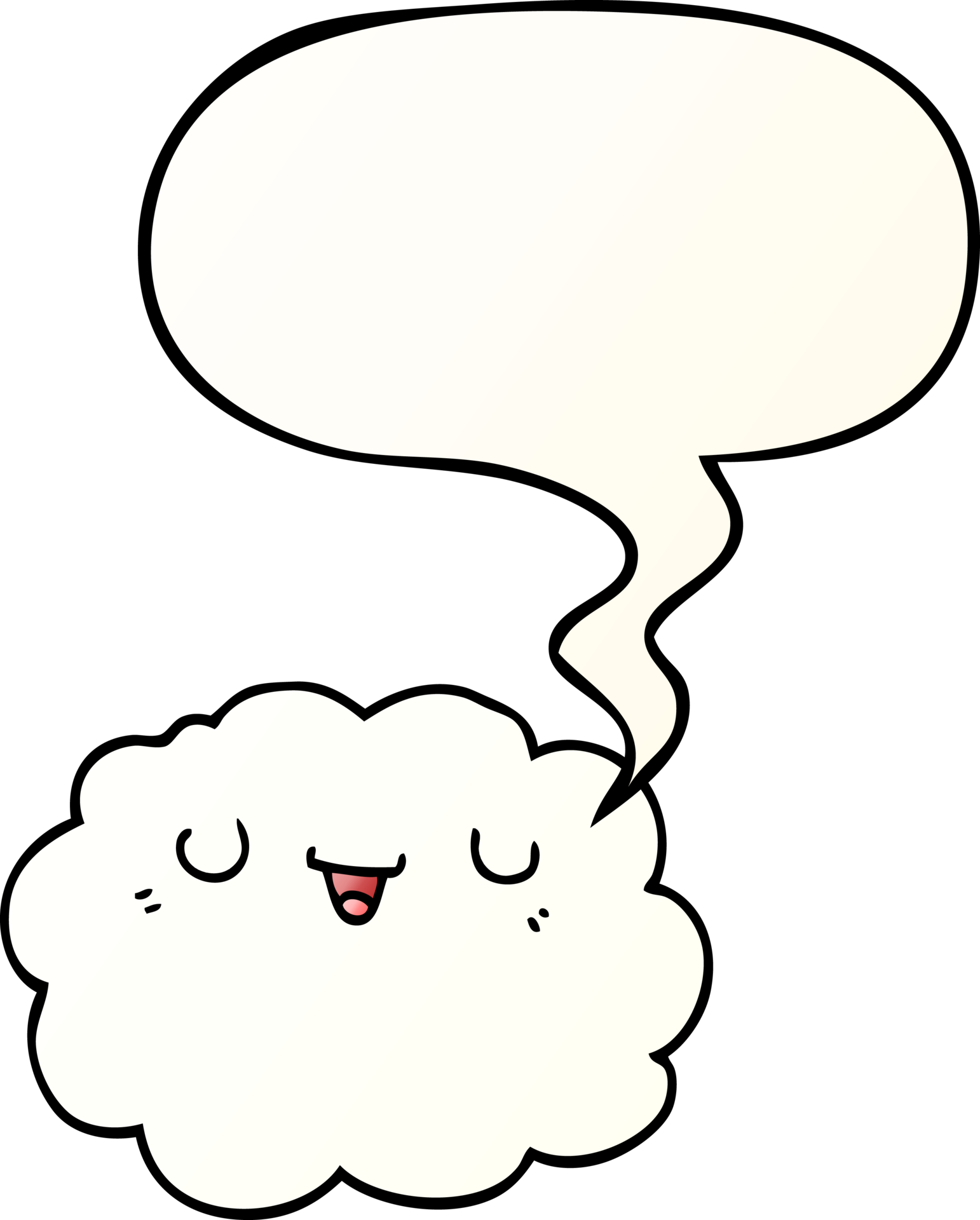 nuage de dessin animé et bulle de dialogue dans un style de dégradé ... nuage de dessin animé et bulle de dialogue dans un style de dégradé ...