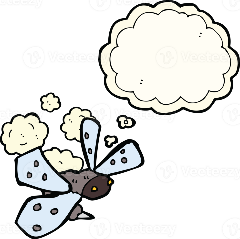 Cartoon Bug With Thought Bubble 44919119 Png