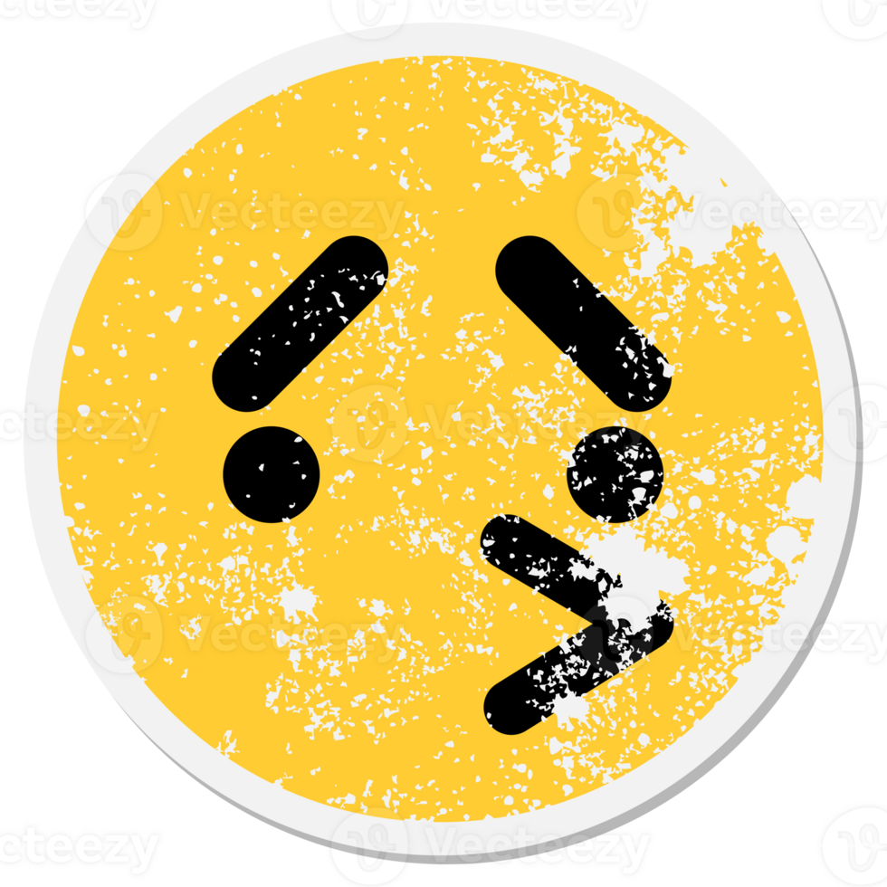 Simple Worried Bird Face Circle 44927599 Png