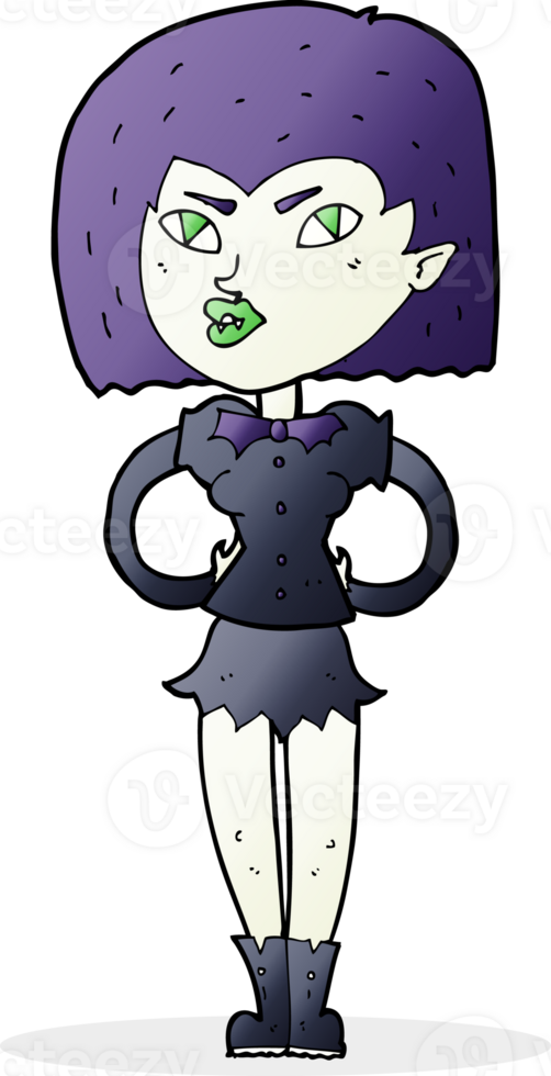 Cartoon Vampire Girl 44928346 Png