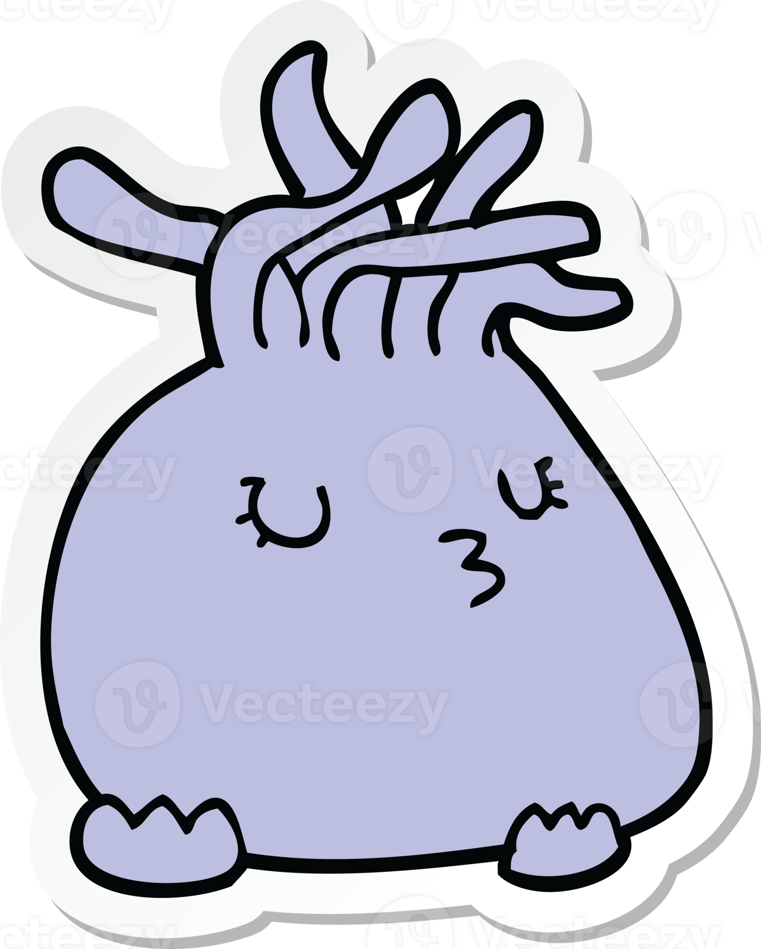 Sticker Of A Cartoon Sea Anemone 44930371 Png