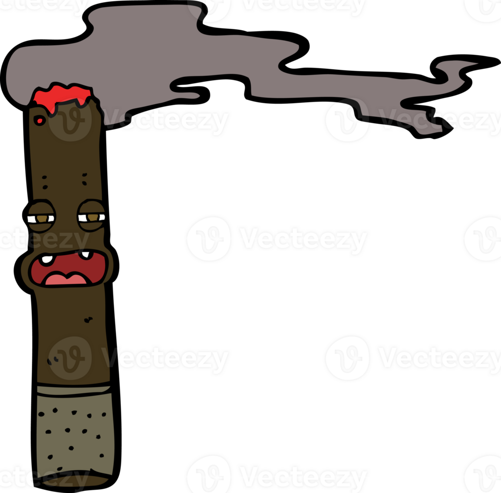 personaje de cigarro de dibujos animados 44932227 PNG