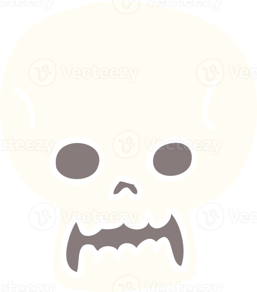 Cartoon Doodle Halloween Skull 44932292 Png