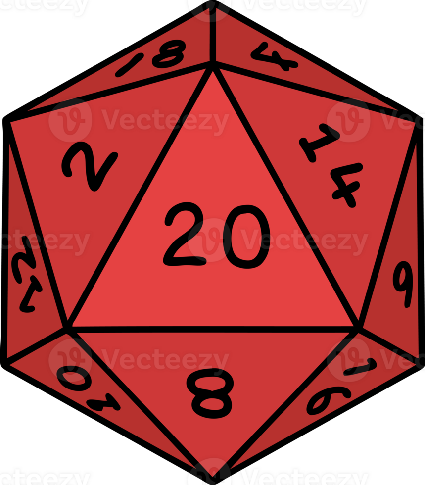 tattoo in traditional style of a d20 dice 44933509 PNG tattoo in traditional style of a d20 dice 44933509 PNG