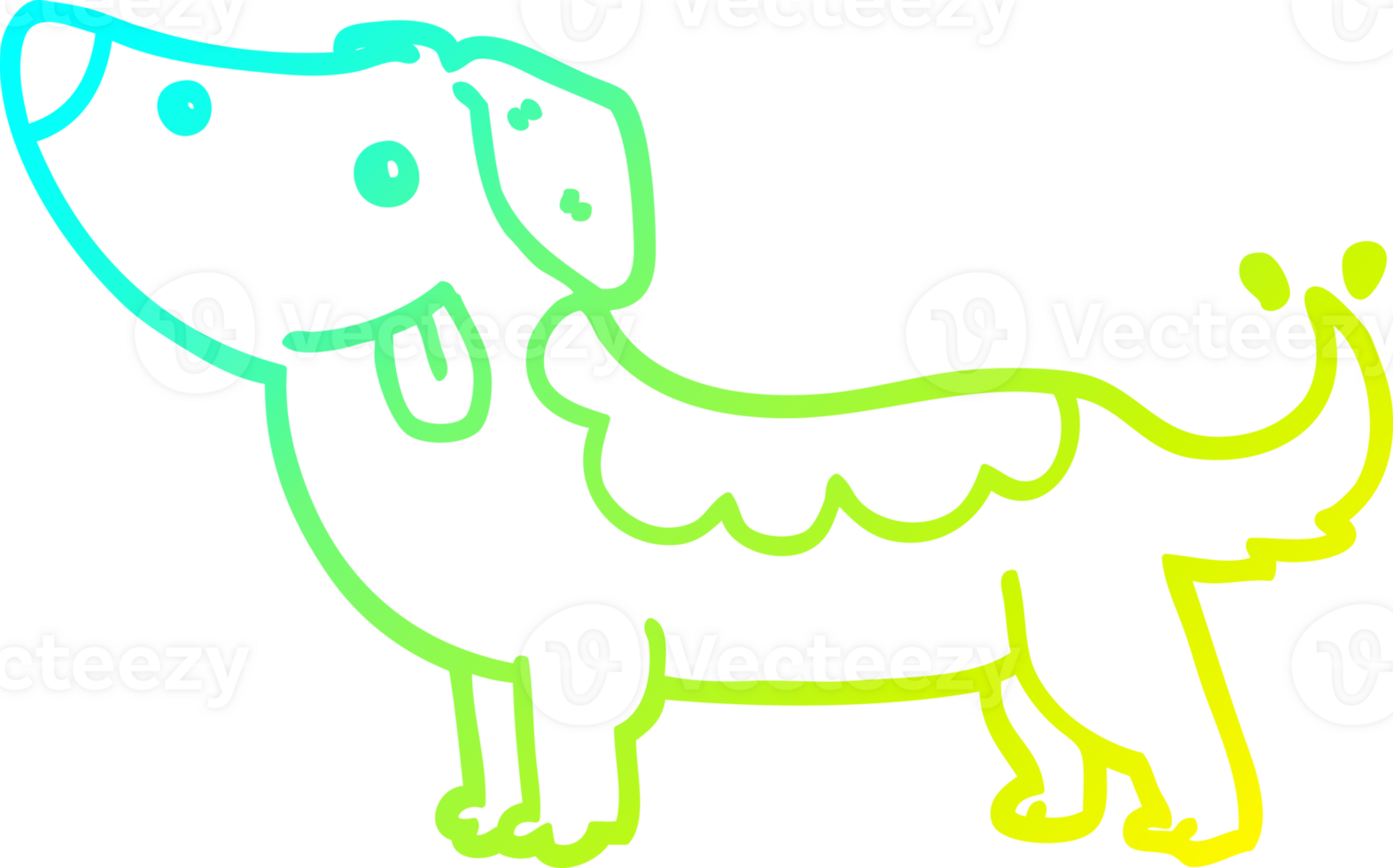 cold gradient line drawing cartoon dog 44947765 PNG cold gradient line drawing cartoon dog 44947765 PNG