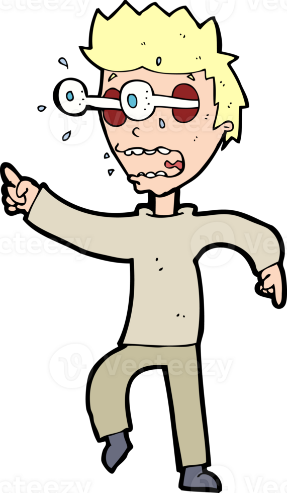 Cartoon Man With Popping Out Eyes 44955645 Png