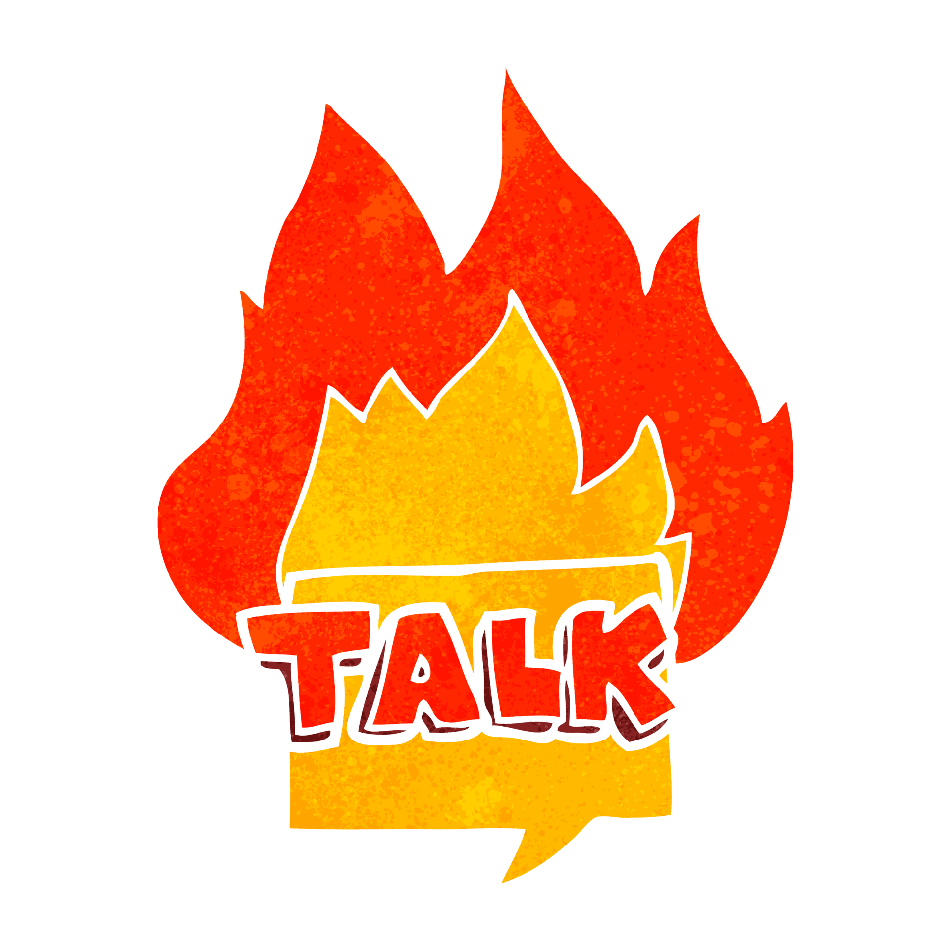 retro cartoon talk symbol 44957655 PNG