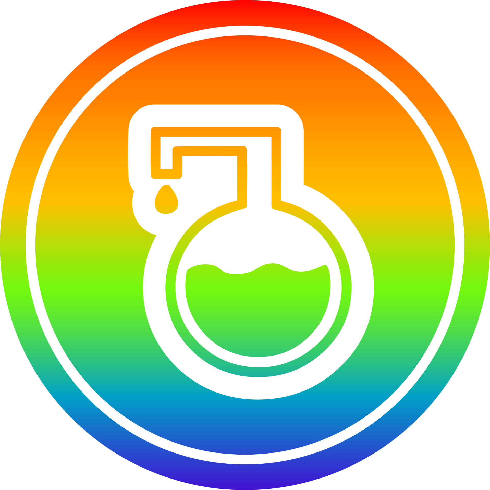 Science Experiment Circular In Rainbow Spectrum 44961018 Png