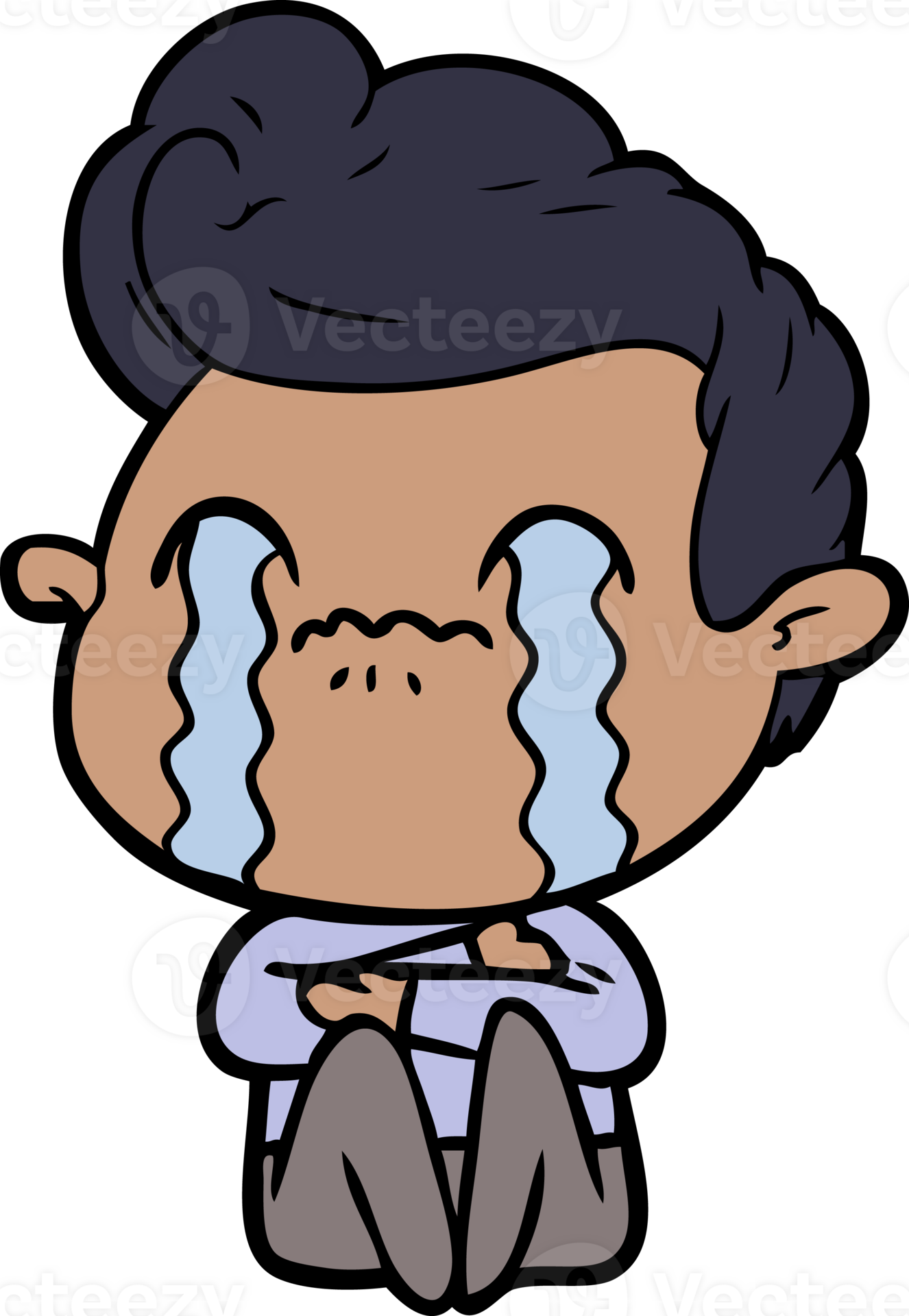 Cartoon Man Crying 44961402 Png