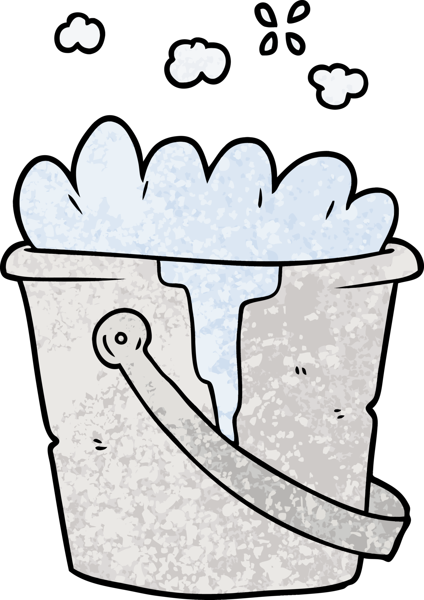 Cartoon Bucket Of Soapy Water 44962343 Png