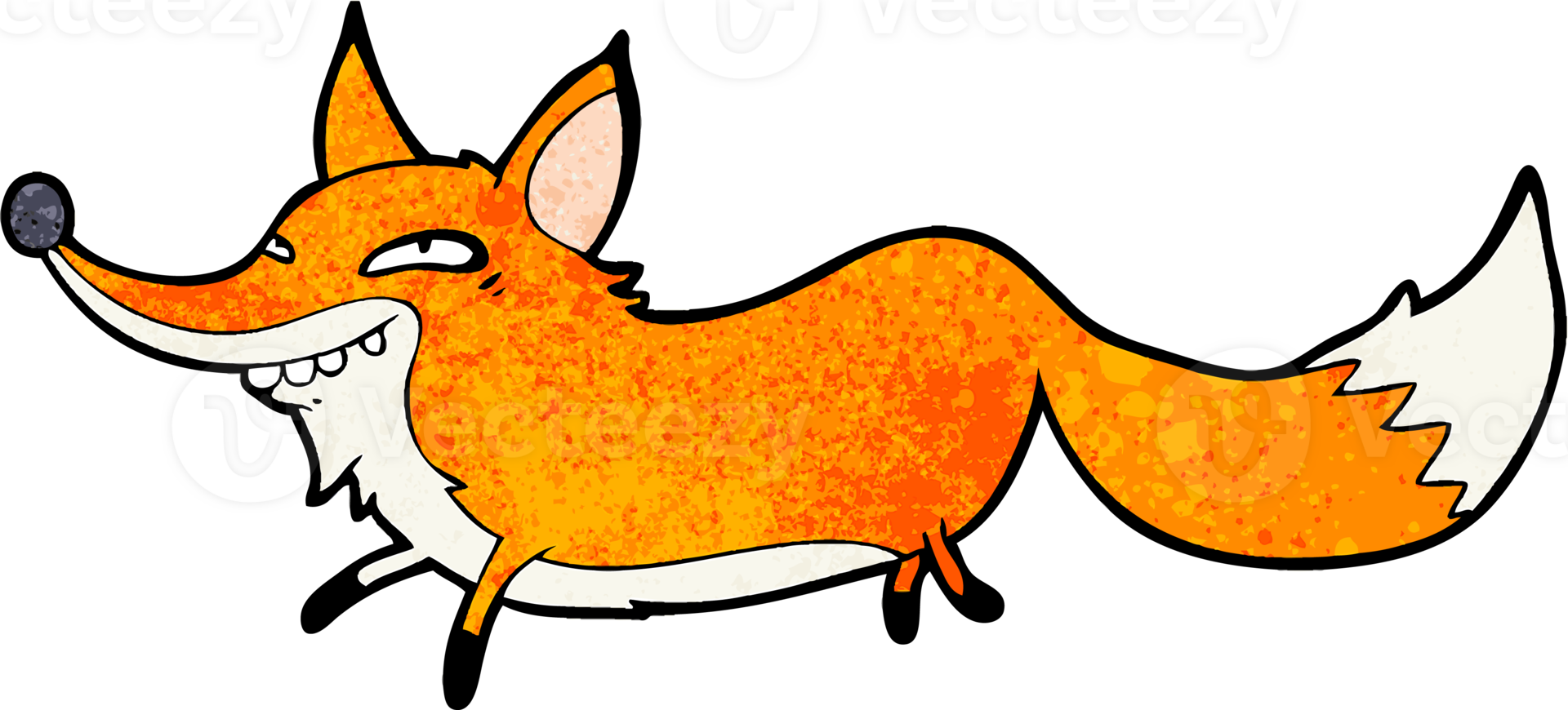 cute cartoon sly fox 44963964 PNG