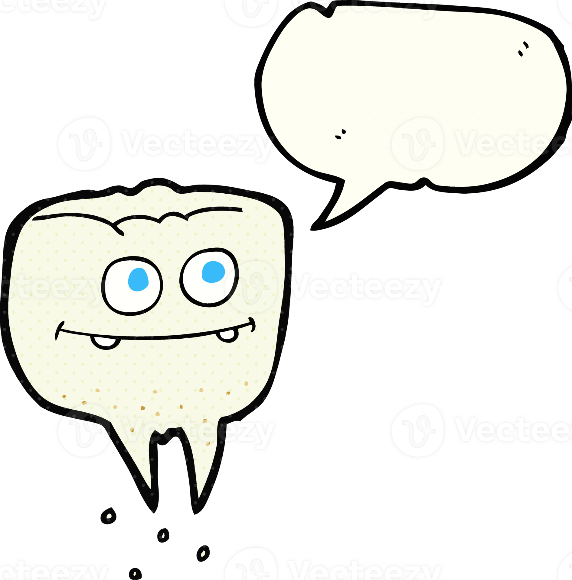 comic book speech bubble cartoon tooth 44966305 PNG
