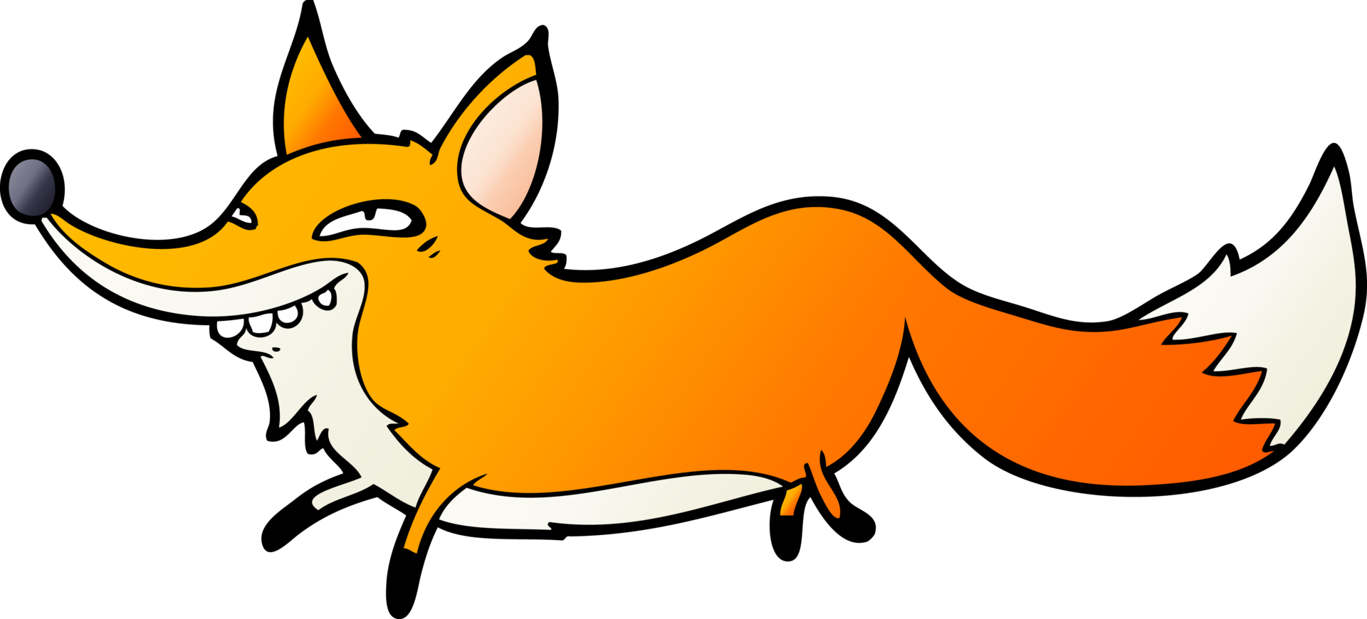 cute cartoon sly fox 44970544 PNG