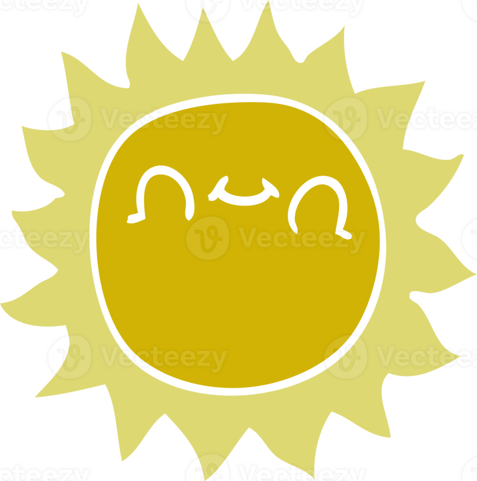 Cartoon Doodle Happy Sunshine 44970645 Png
