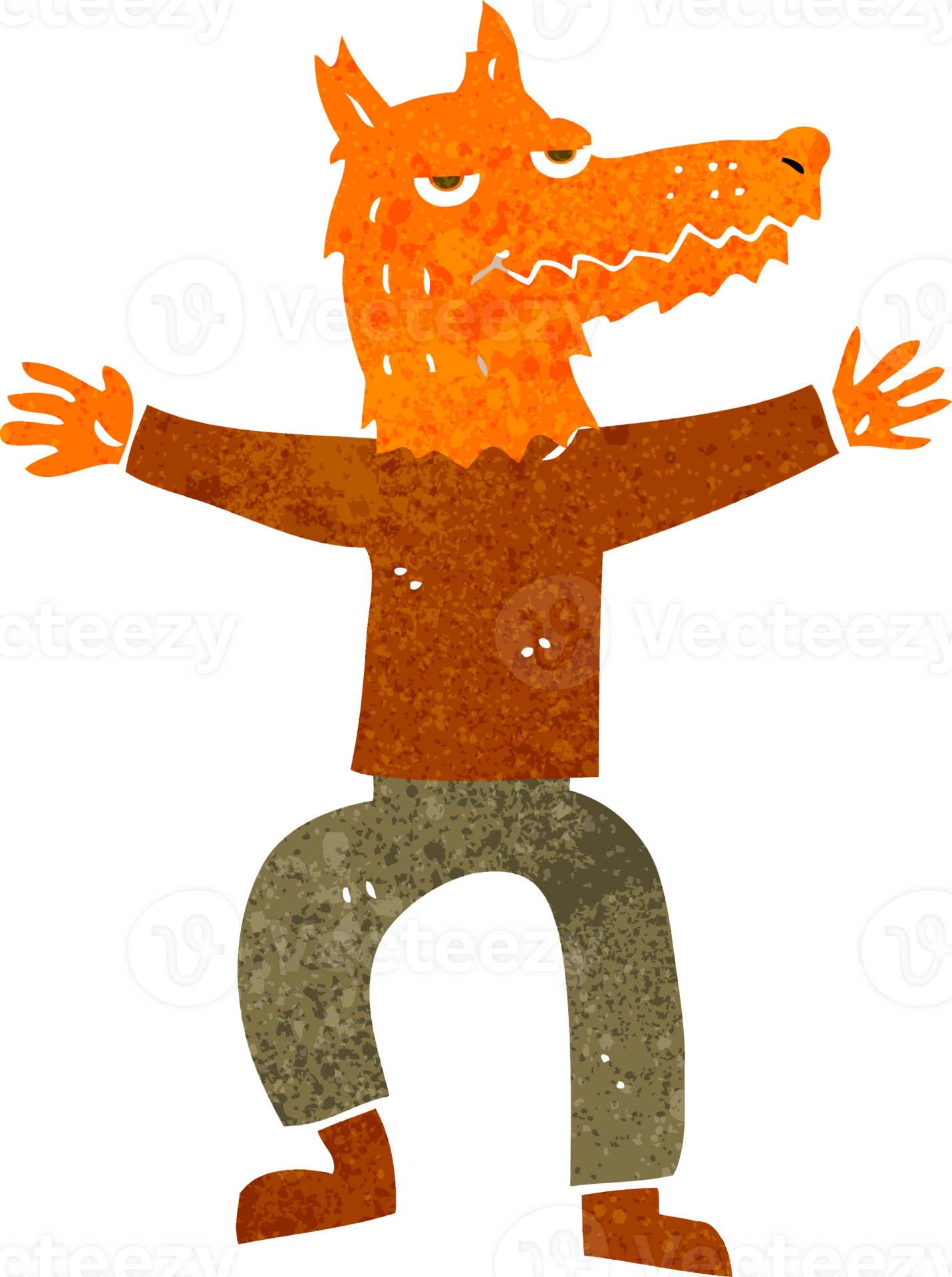 Cartoon Fox Man 44977207 Png