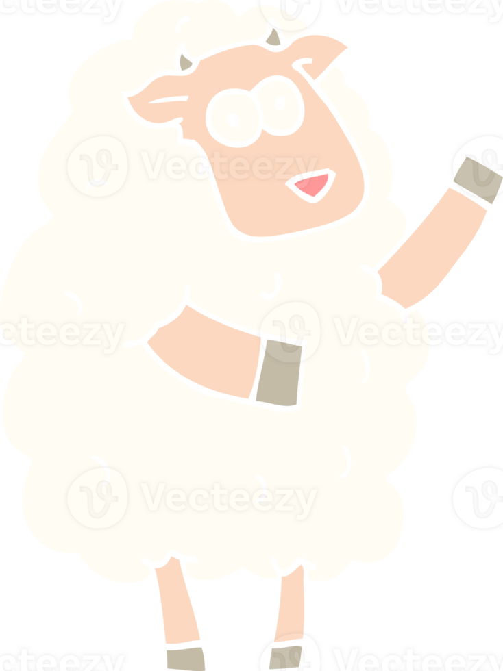 flat color illustration cartoon sheep 44979855 PNG flat color illustration cartoon sheep 44979855 PNG