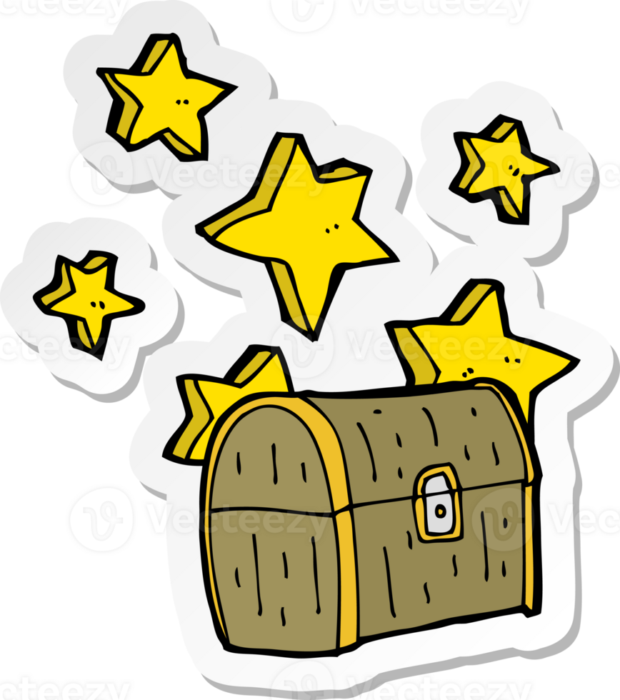 sticker of a pirate treasure chest cartoon 44994781 PNG