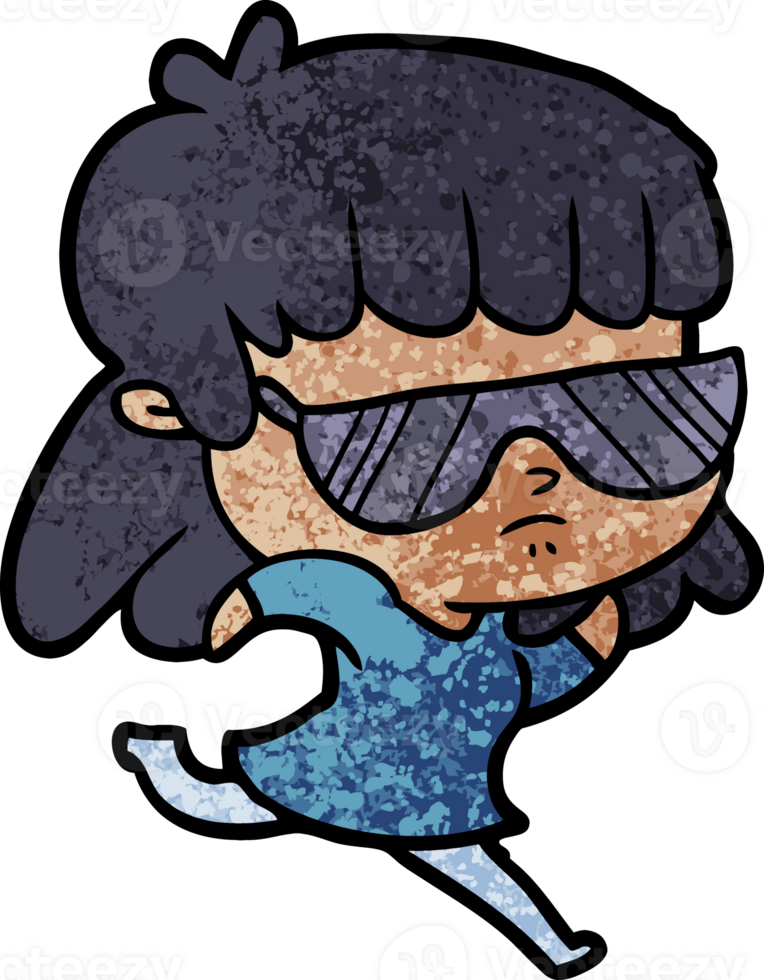 cartoon indifferent woman running 44995572 PNG