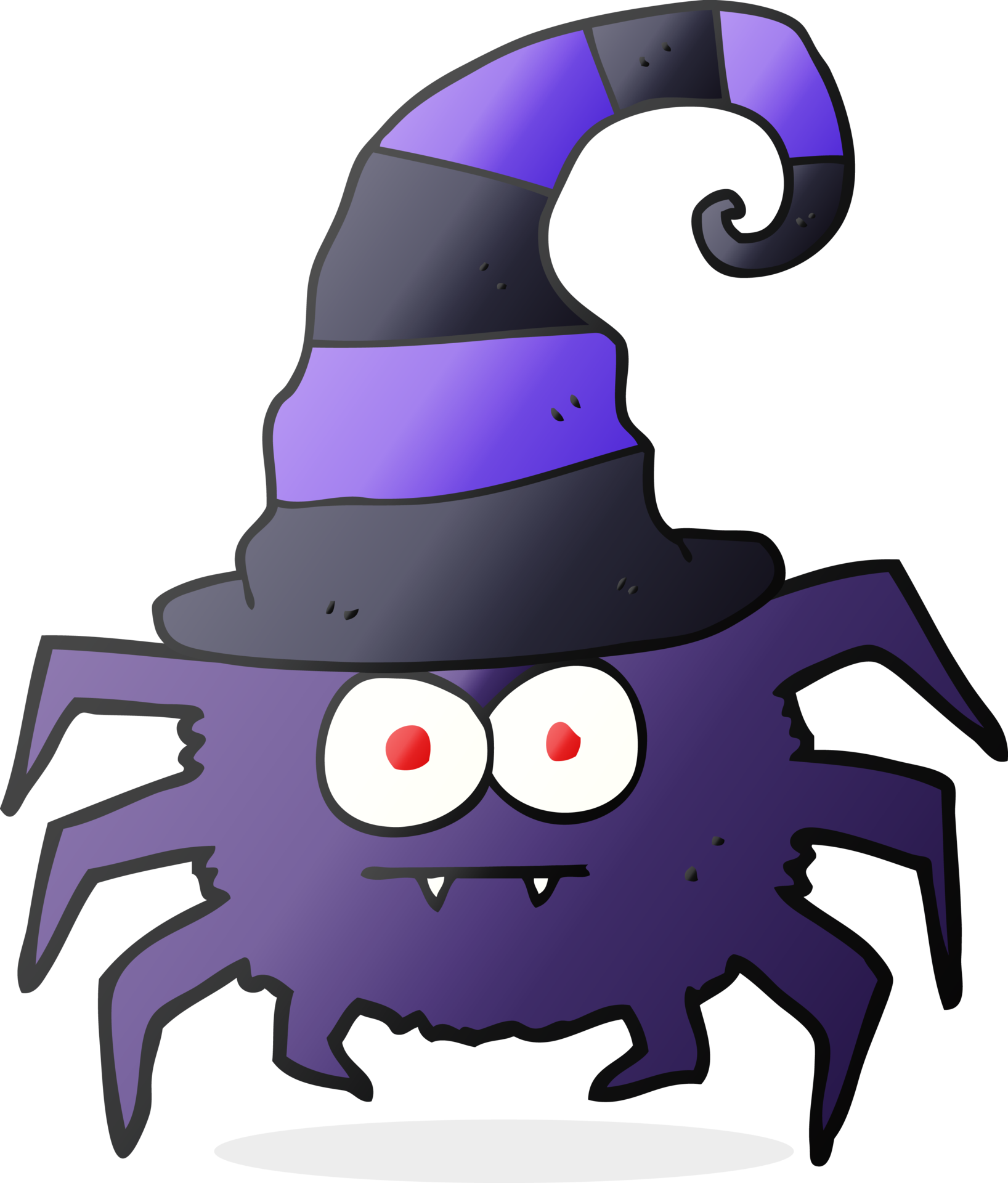 Hand Drawn Cartoon Halloween Spider 45000278 Png