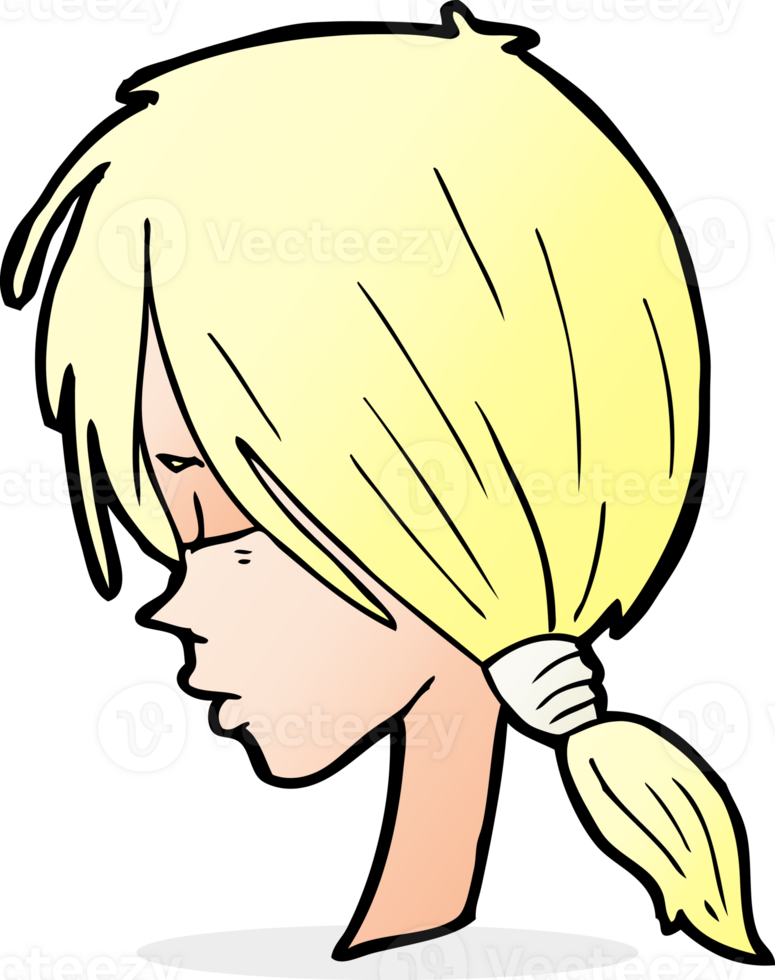 Garota Dos Desenhos Animados Pensativa 45011966 Png