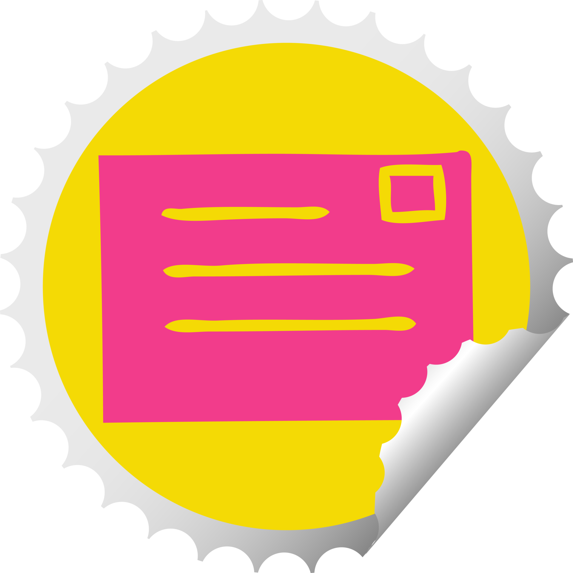 Circular Peeling Sticker Cartoon Of A Letter 45013944 Png