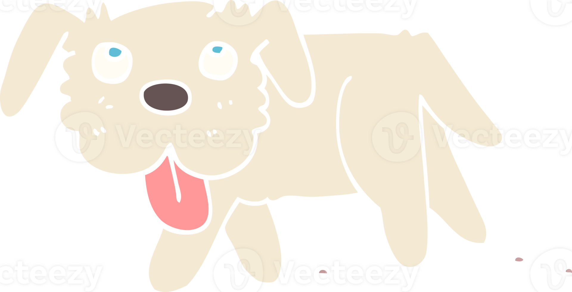 flat color illustration cartoon happy dog 45025210 PNG flat color illustration cartoon happy dog 45025210 PNG