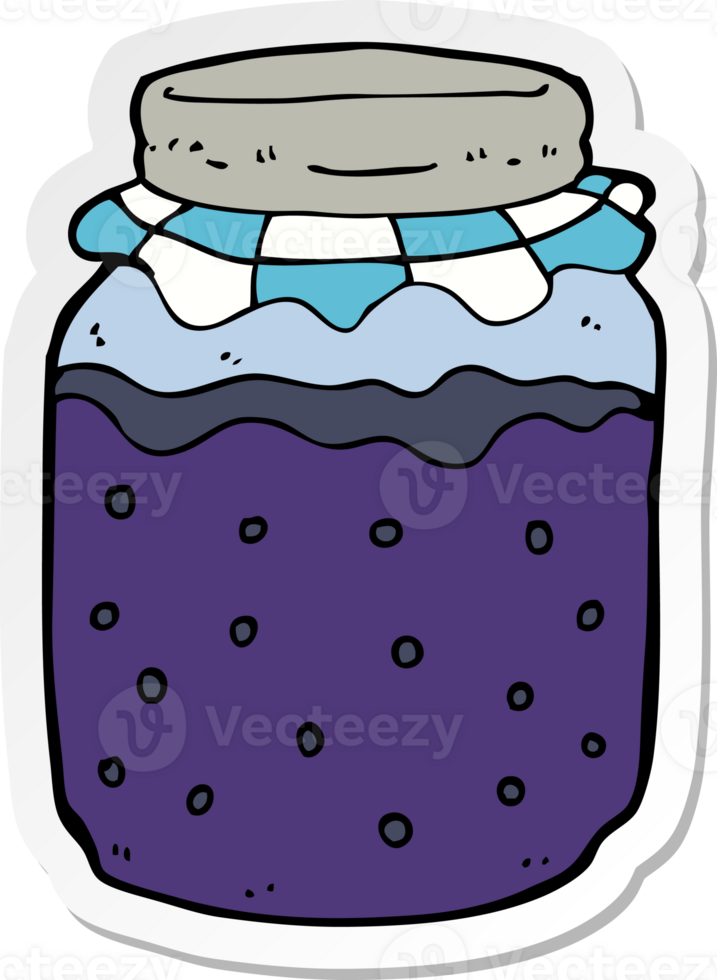sticker of a cartoon jam jar 45033790 PNG sticker of a cartoon jam jar 45033790 PNG